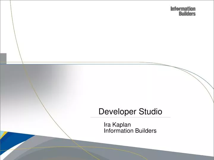 PPT - Developer Studio PowerPoint Presentation, free download - ID:5560864