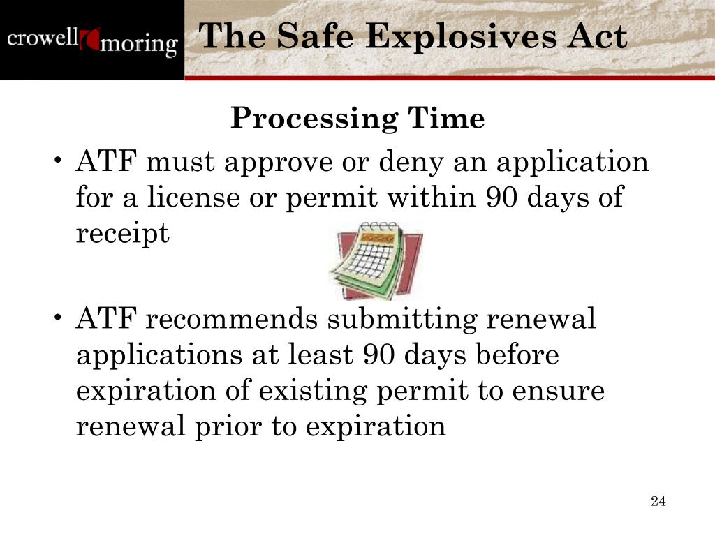 PPT - The Safe Explosives Act: A New World of Permits, Fingerprints ...