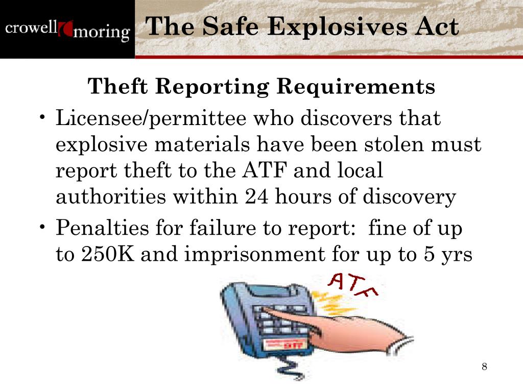 PPT - The Safe Explosives Act: A New World of Permits, Fingerprints ...