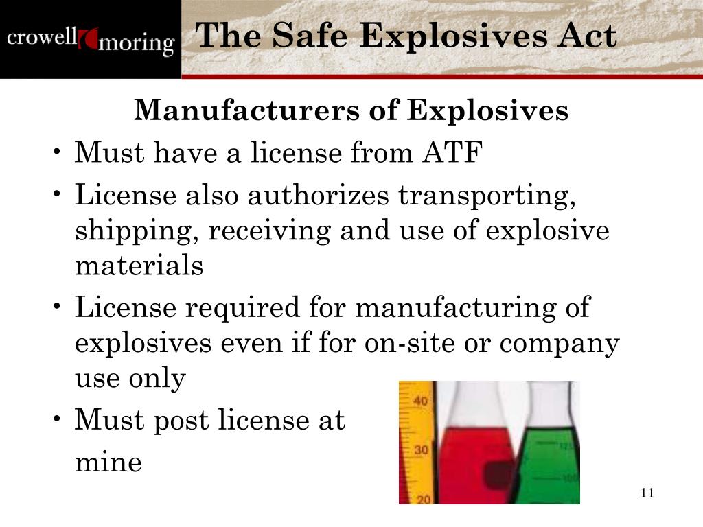 PPT - The Safe Explosives Act: A New World of Permits, Fingerprints ...