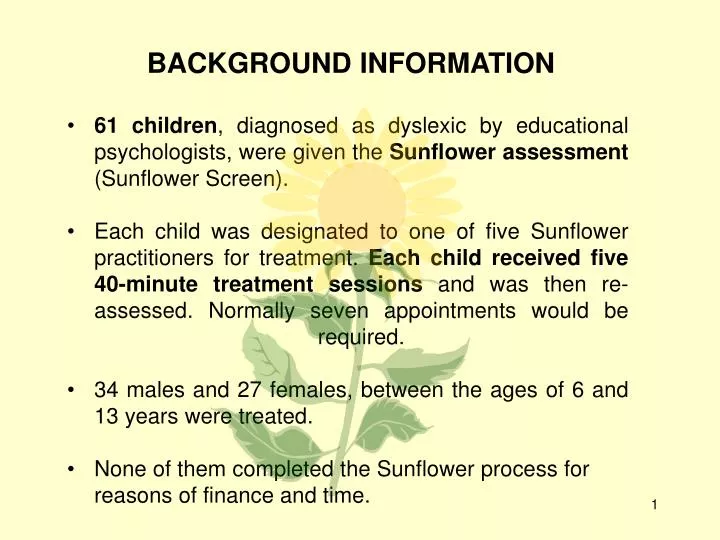 PPT - BACKGROUND INFORMATION PowerPoint Presentation, free download ...