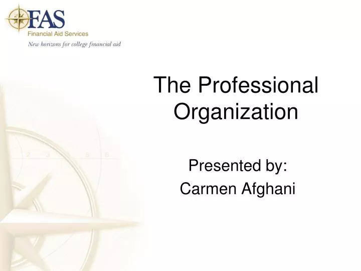 PPT - The Professional Organization PowerPoint Presentation, free ...