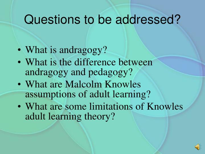 PPT - Malcolm Knowles Adult Learning Theory PowerPoint Presentation ...