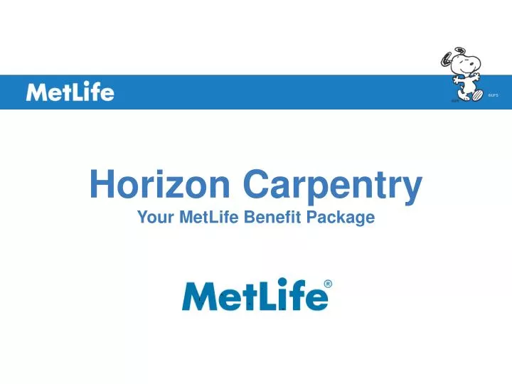 PPT - Horizon Carpentry Your MetLife Benefit Package PowerPoint ...