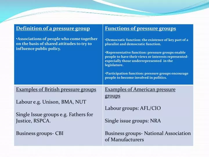 PPT - US Pressure Groups PowerPoint Presentation, free download - ID ...