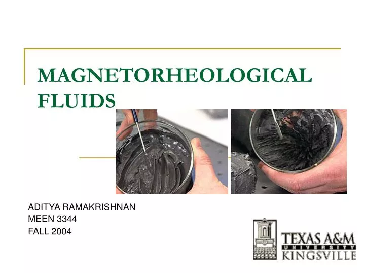 PPT - MAGNETORHEOLOGICAL FLUIDS PowerPoint Presentation, free download ...