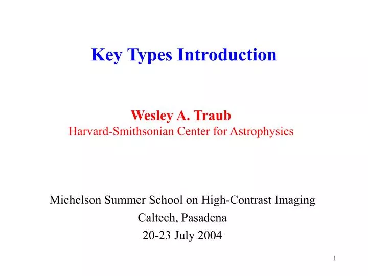 PPT - Key Types Introduction PowerPoint Presentation, free download ...