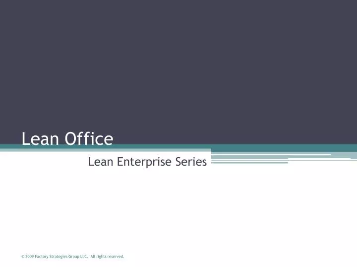 PPT - Lean Office PowerPoint Presentation, free download - ID:5563546