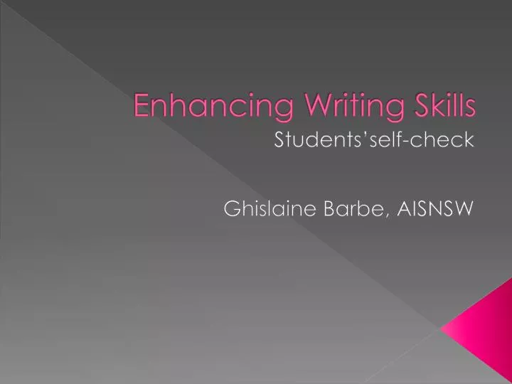 PPT - Enhancing Writing Skills PowerPoint Presentation, free download ...