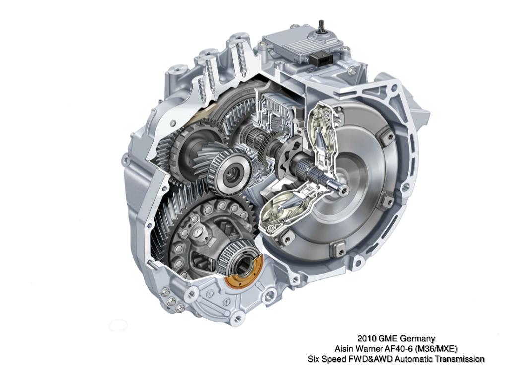 PPT - 2010 GME Germany Aisin Warner AF40-6 (M36/MXE) Six Speed FWD&AWD ...