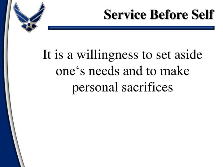 PPT - AIR FORCE CORE VALUES: The Price of Admission PowerPoint ...