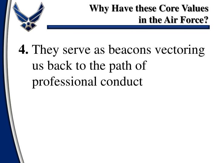 PPT - AIR FORCE CORE VALUES: The Price of Admission PowerPoint ...