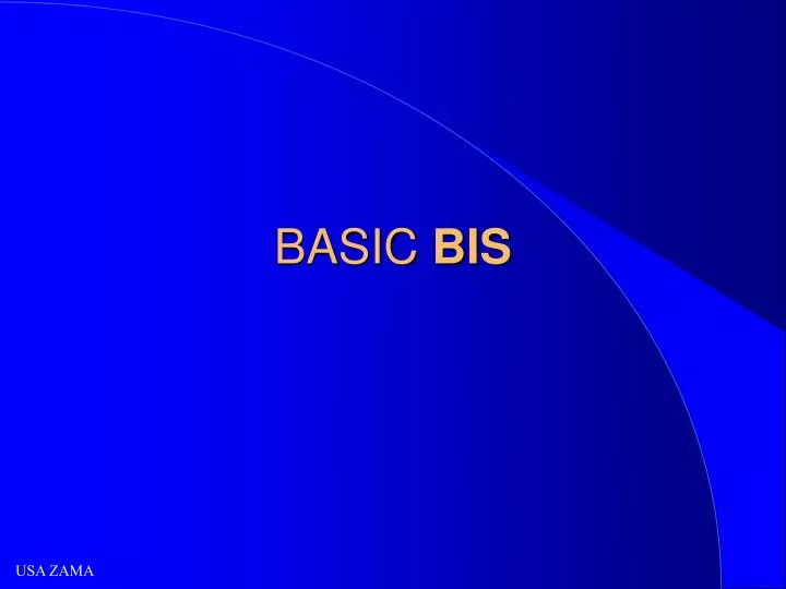PPT - BASIC BIS PowerPoint Presentation, free download - ID:5565000