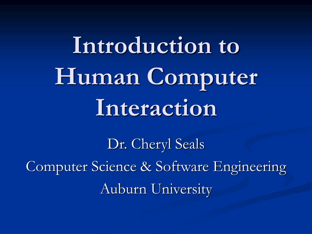 Ppt Introduction To Human Computer Interaction Powerpoint