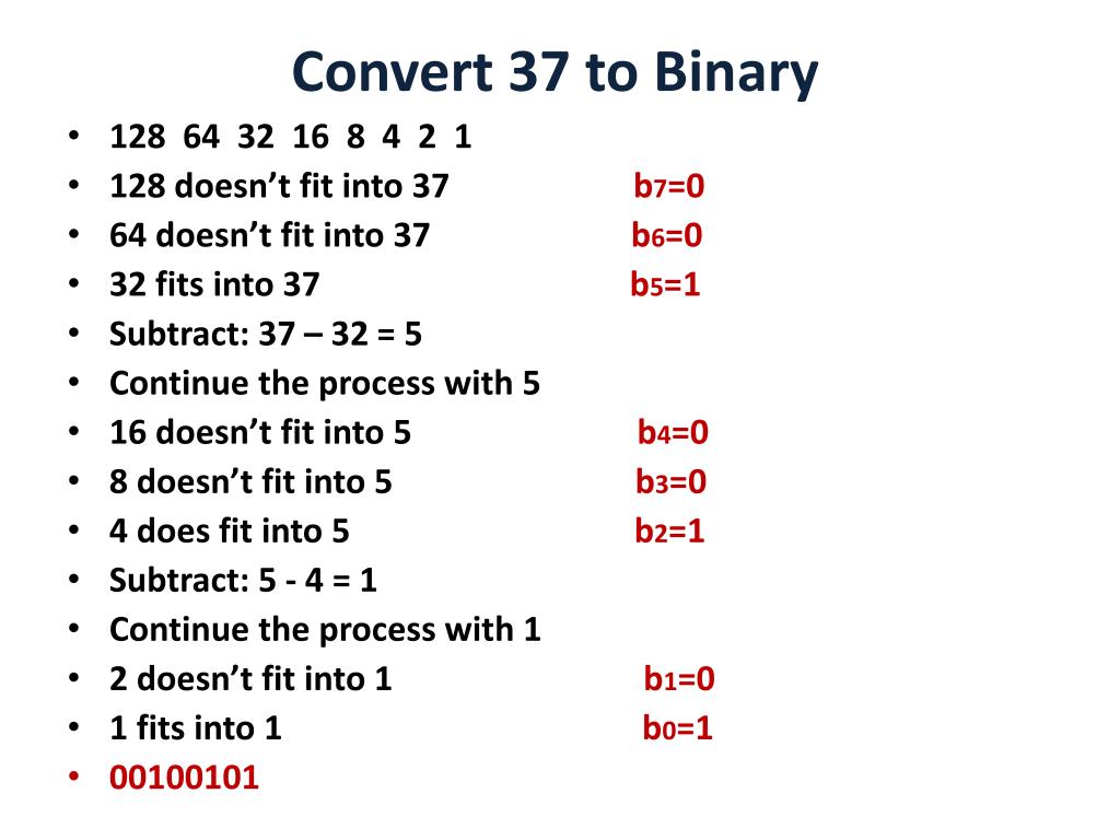 PPT How To Convert Decimal Numbers To Binary PowerPoint Presentation
