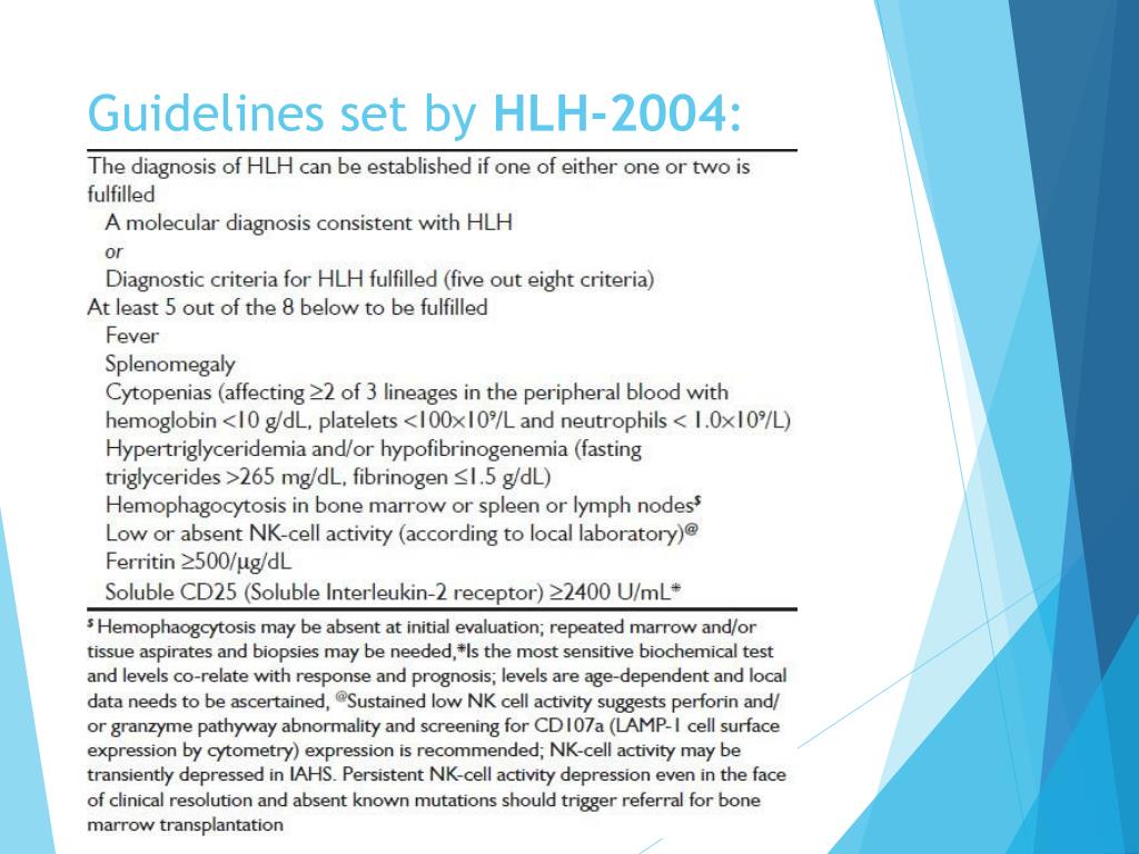 PPT - Hemophagocytic Lymphohistiocytosis in a 21-year-old Patient ...