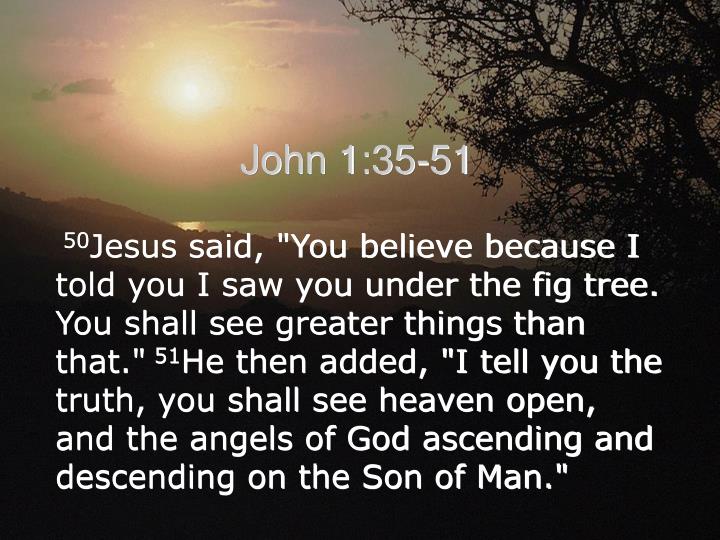 PPT - John 1:35-51 PowerPoint Presentation - ID:5568333