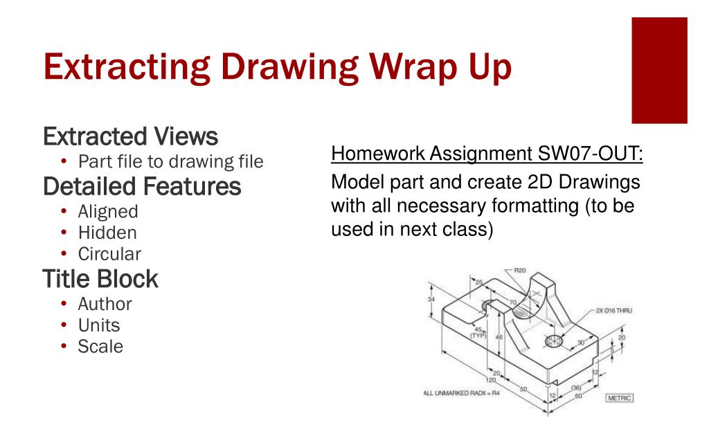Ppt Extracting Drawings Dimensioning With Solidworks Powerpoint