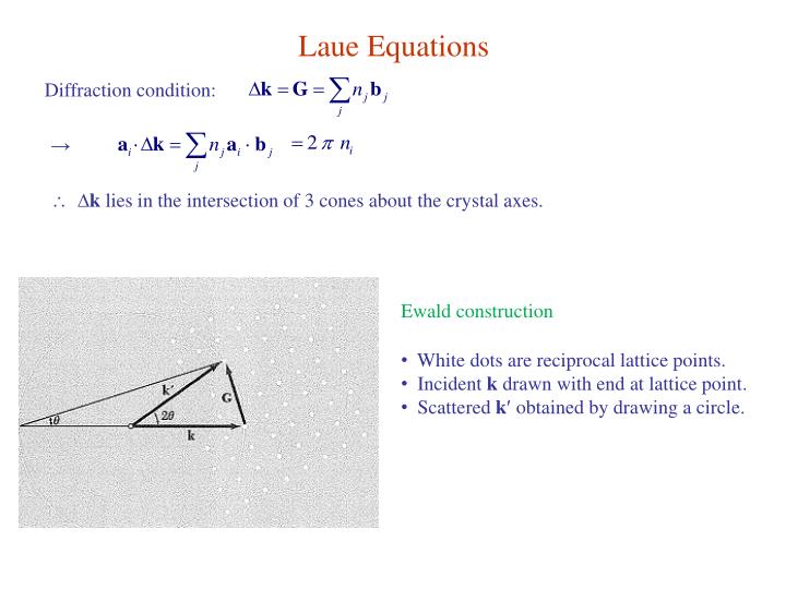 PPT - 2. Wave Diffraction and Reciprocal Lattice PowerPoint ...