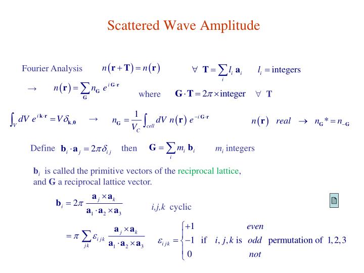 PPT - 2. Wave Diffraction and Reciprocal Lattice PowerPoint ...