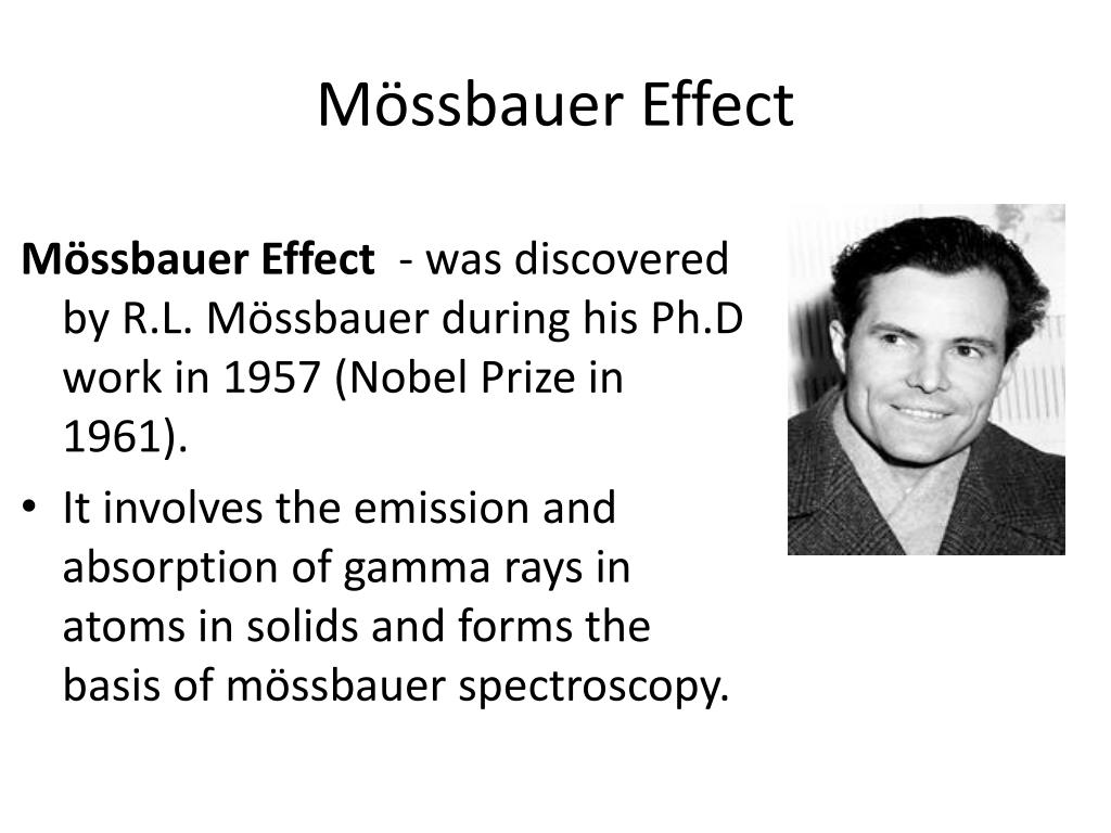 PPT - Mössbauer Spectroscopy: Europium-Containing Compounds and High ...