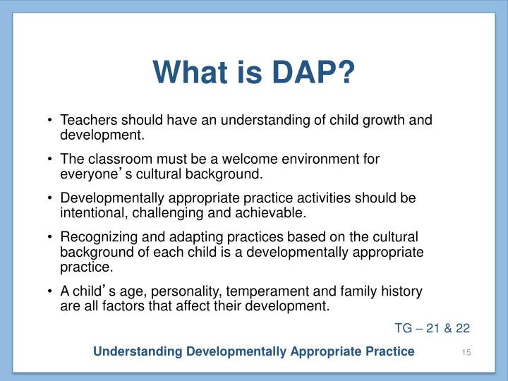PPT - Understanding Developmentally Appropriate Practice PowerPoint ...