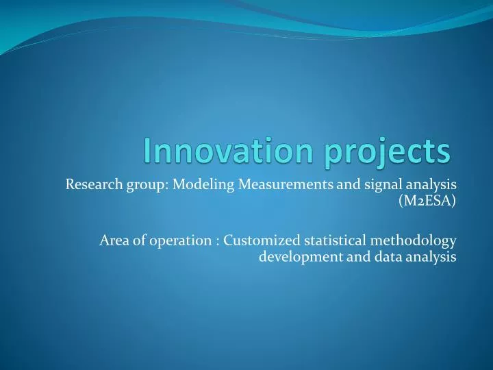 PPT - Innovation projects PowerPoint Presentation, free download - ID ...