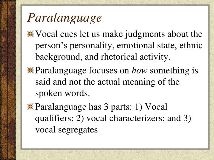 PPT - Chapter 7 Nonverbal Communication PowerPoint Presentation - ID ...
