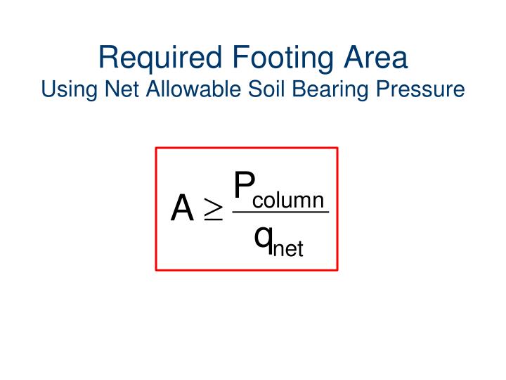 PPT - Spread Footing Design for Columns PowerPoint Presentation - ID ...