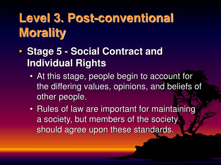 Conventional Morality Definition Stages Video