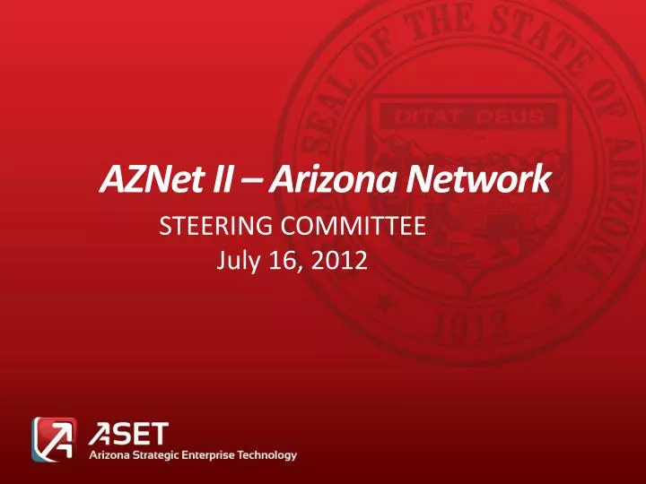 PPT - AZNet II – Arizona Network PowerPoint Presentation, free download ...