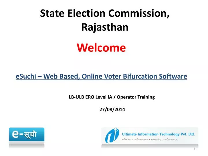 PPT - State Election Commission, Rajasthan PowerPoint Presentation ...