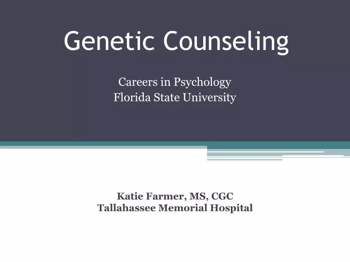 PPT - Genetic Counseling PowerPoint Presentation, free download - ID ...