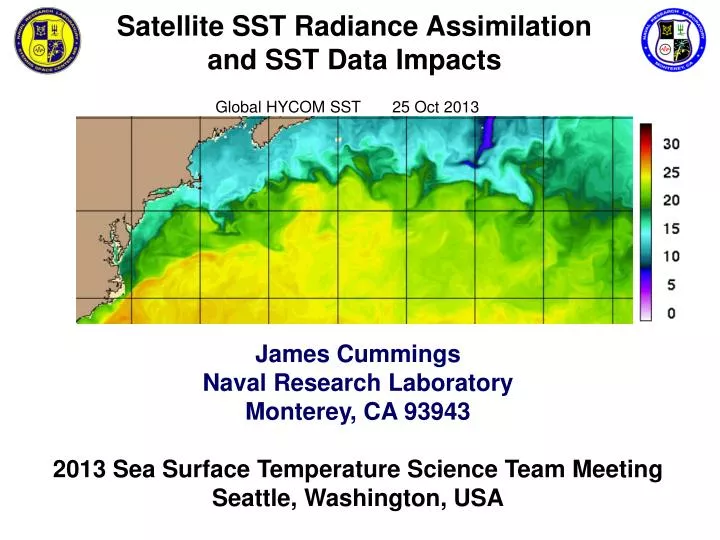PPT - Satellite SST Radiance Assimilation and SST Data Impacts ...