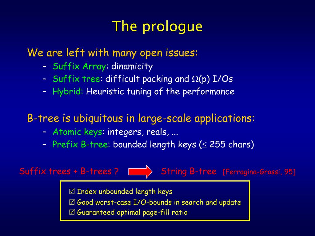 Ppt String Algorithms And Data Structures Or Tips And Tricks For Index Design Powerpoint