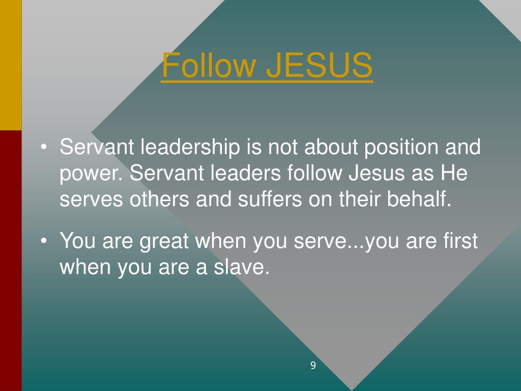 PPT - Jesus on Leadership Becoming a servant leader PowerPoint ...