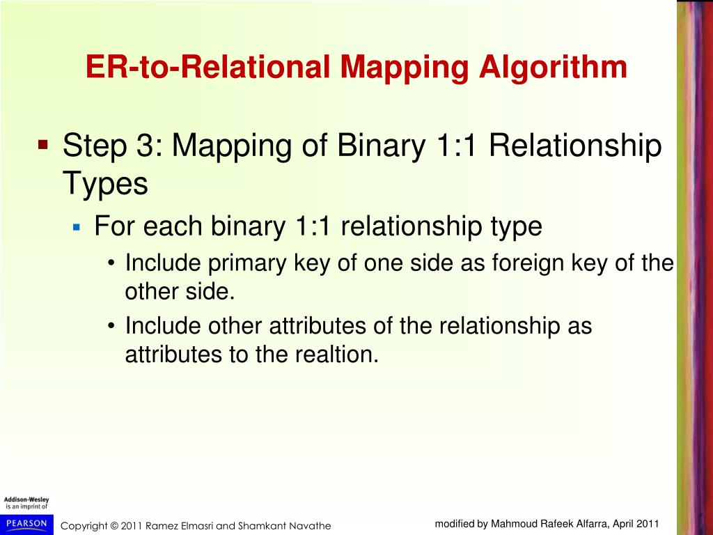Ppt Chapter 5 Relational Database Design By Er And Eer To Relational Mapping Hour 1