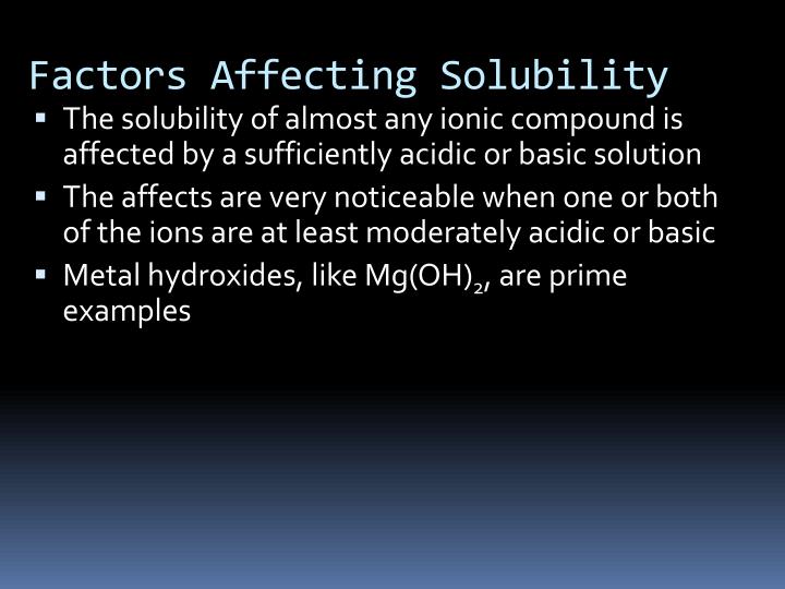 PPT - Factors Affecting Solubility PowerPoint Presentation - ID:5575206
