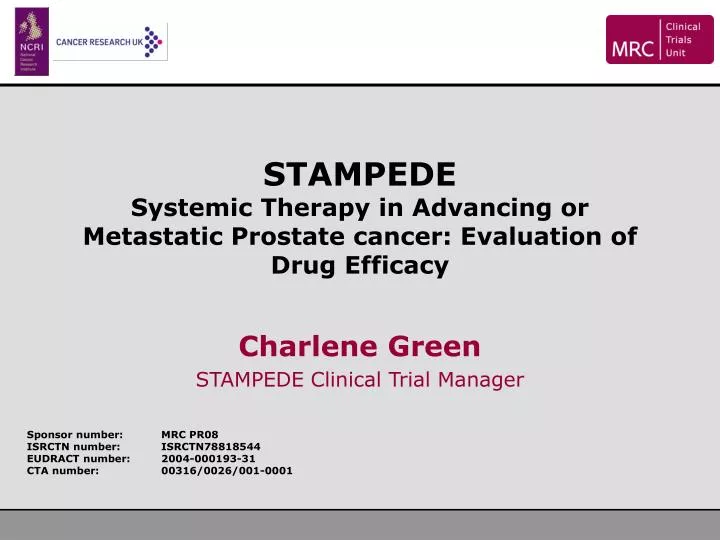 Ppt Stampede Systemic Therapy In Advancing Or Metastatic Prostate