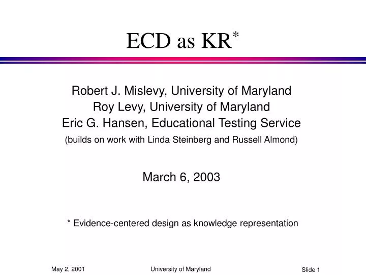 PPT - ECD as KR * PowerPoint Presentation, free download - ID:5575405