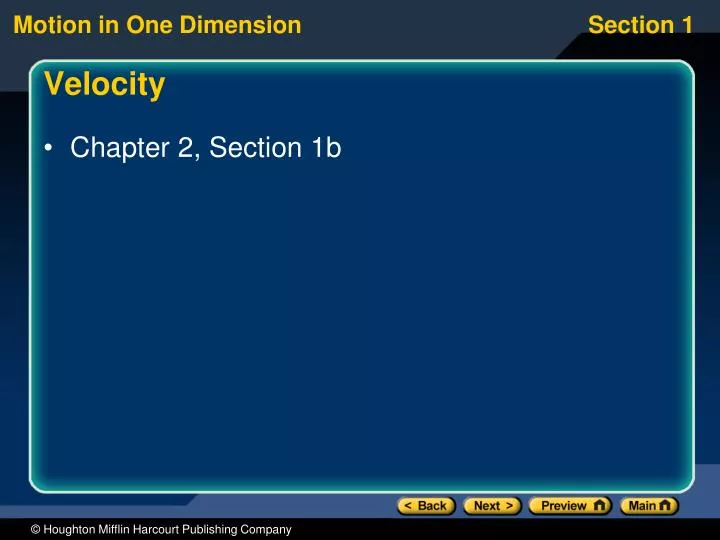 PPT - Velocity PowerPoint Presentation, free download - ID:5575486