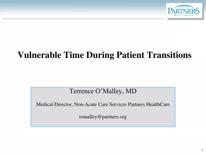 PPT - Vulnerable Time During Patient Transitions PowerPoint ...