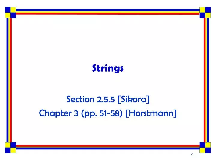 Ppt Strings Powerpoint Presentation Free Download Id 5575782