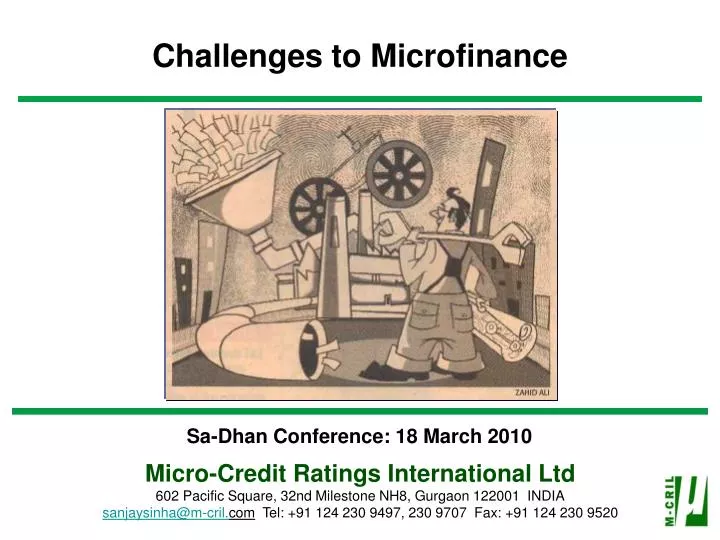 PPT - Challenges to Microfinance PowerPoint Presentation, free download ...