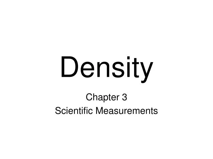 PPT - Density PowerPoint Presentation, free download - ID:5576035