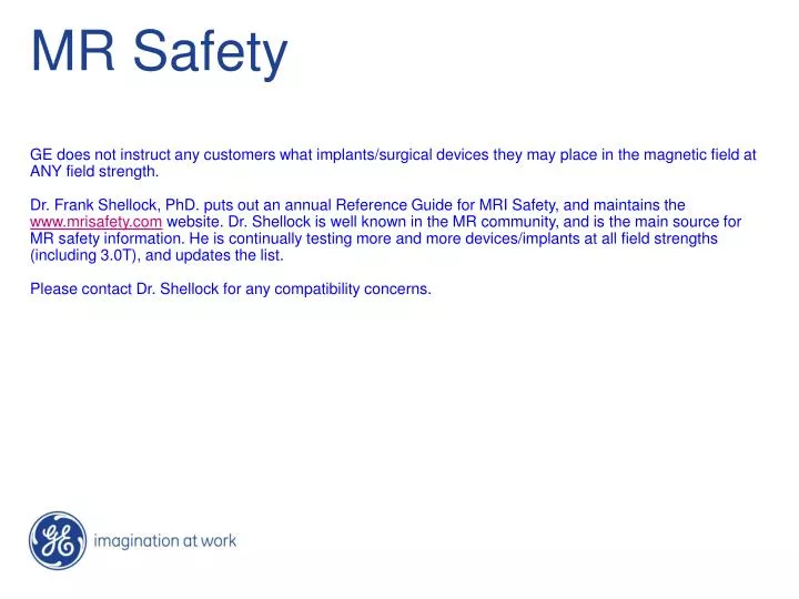 PPT - MR Safety PowerPoint Presentation, free download - ID:5576116
