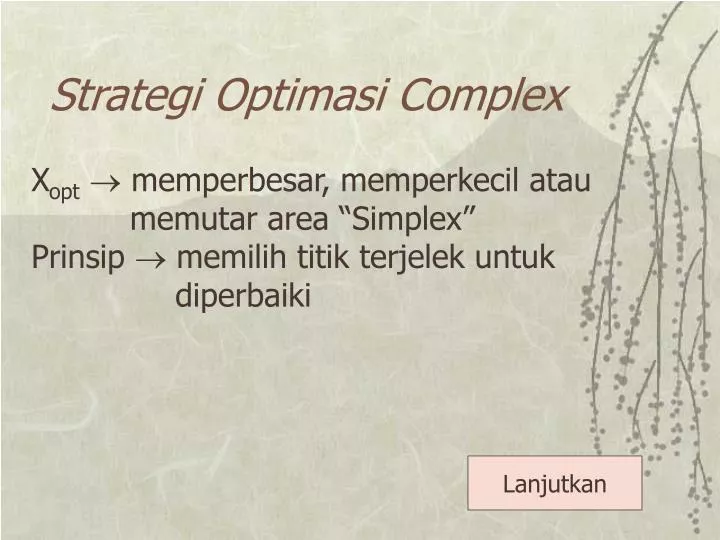 PPT - Strategi Optimasi Complex PowerPoint Presentation, free download ...