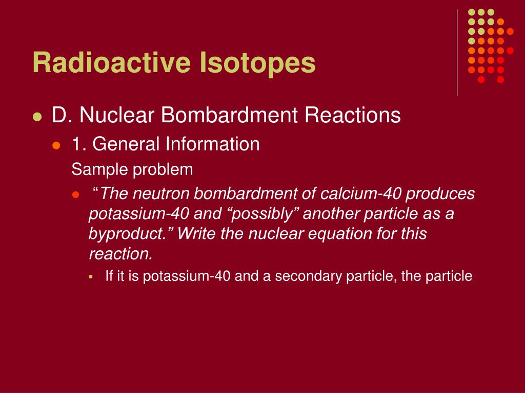PPT - Chemistry Chapter 3 and 24 Atoms, Ions, Isotopes and Nuclear ...