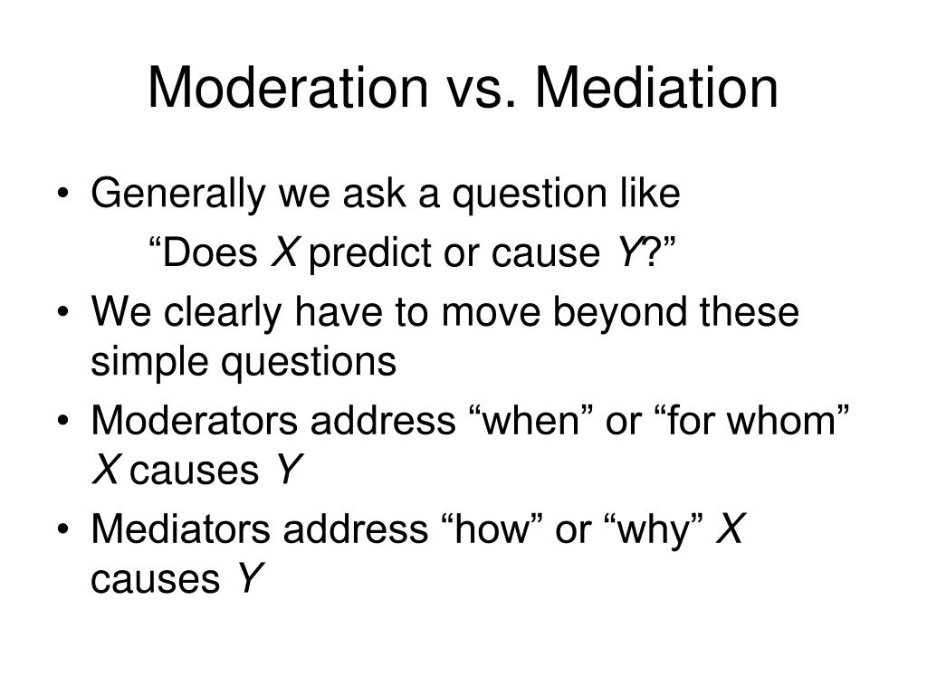 PPT - Moderation & Mediation PowerPoint Presentation, free download ... PPT - Moderation & Mediation PowerPoint Presentation, free download ...