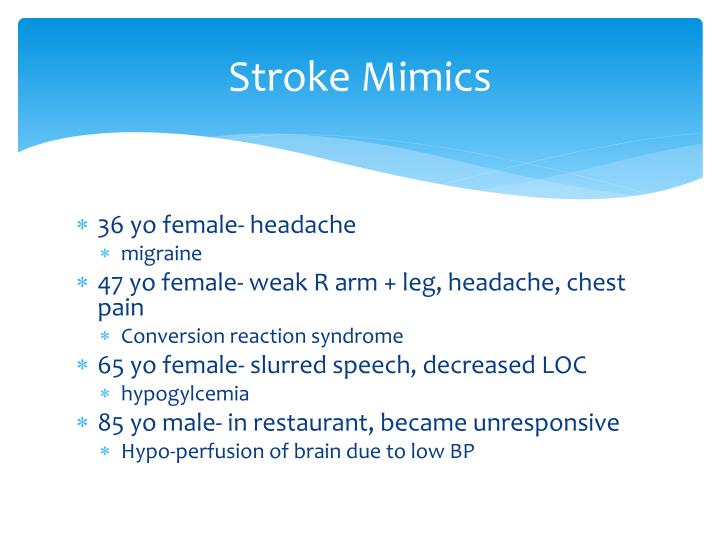 PPT - Acute Stroke - the role of EMS PowerPoint Presentation - ID:5577579